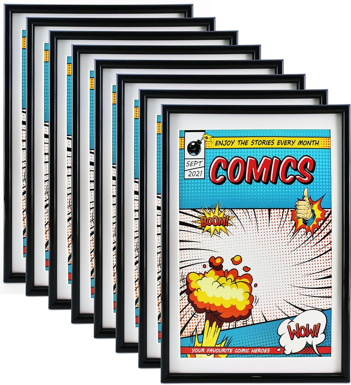 Amazon.com - Perfect Cases and Frames Quad (4) Comic Book Frame - Holds ...