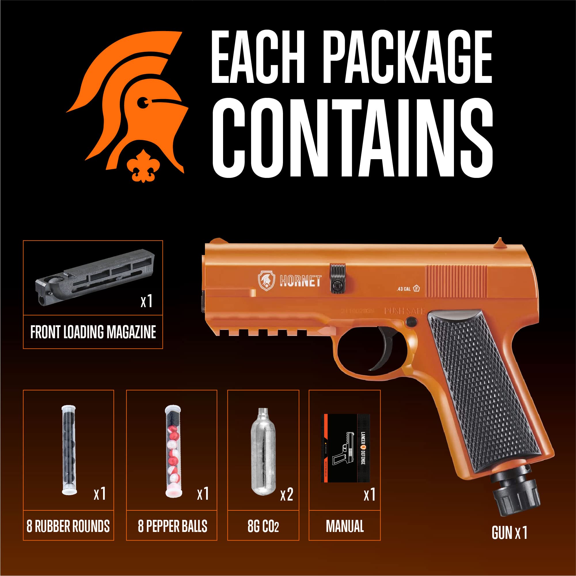 Snapklik.com : Airsoft Gun Airsoft Pistol CO2 Self Defense .43 Caliber