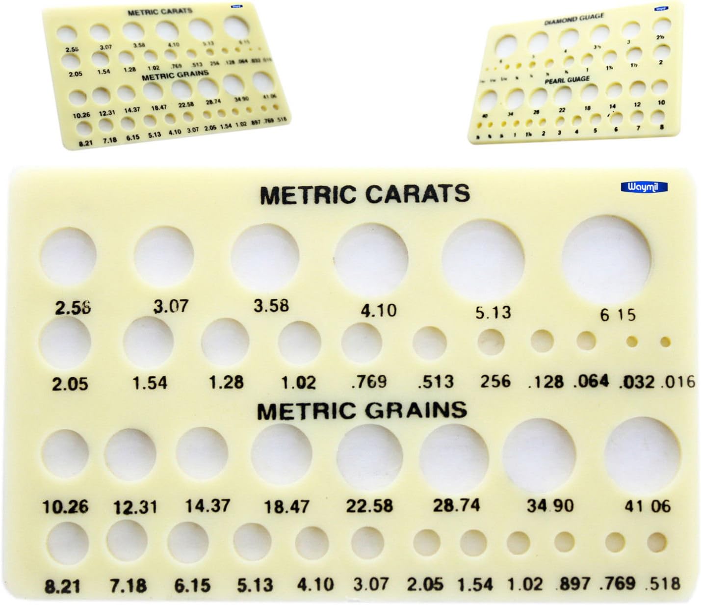 Amazon.com: Diamond Pearl Gemstone Gauge Jewelers Jewelry Measuring ...