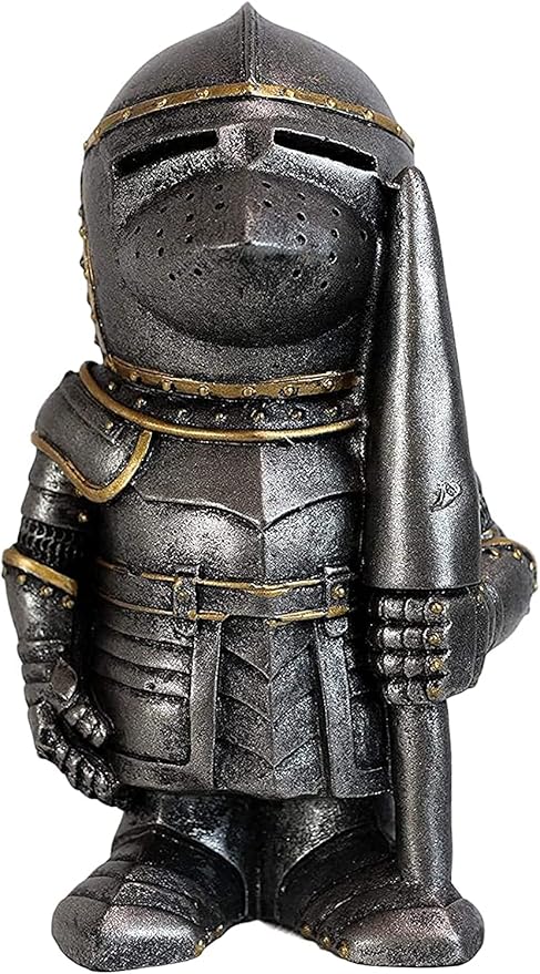 Amazon.com: Xinxiaomeng Garden Gnomes Decorations Knight Statue ...