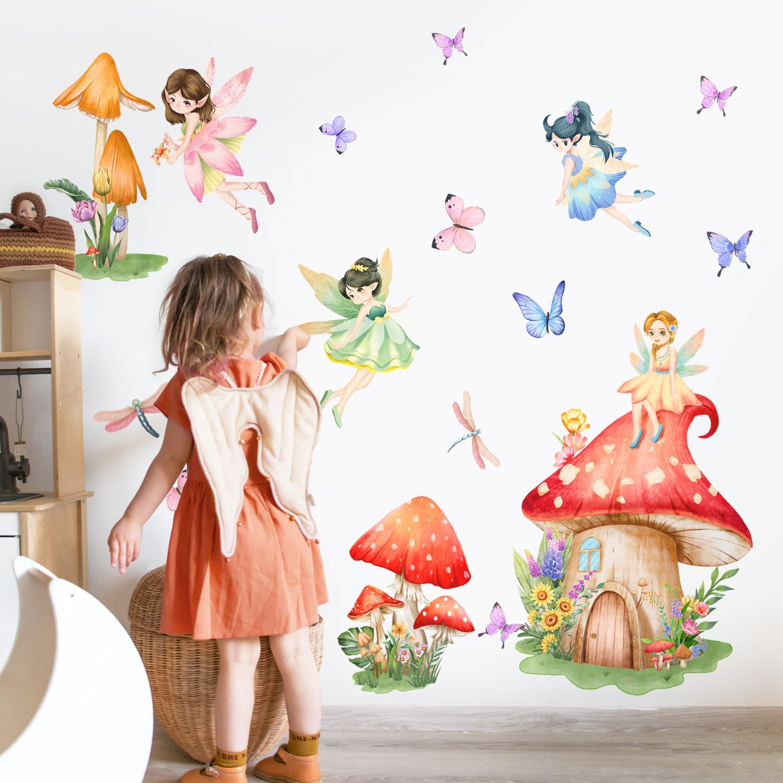 Amazon.com: Glow in The Dark Fairy Wall Decals, Luminous Fairies Wall ...