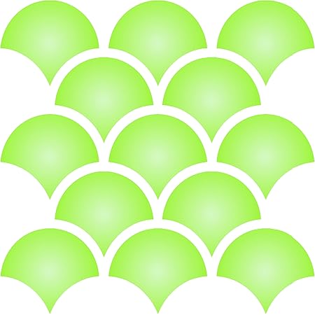 Amazon.com: Fish Scale Wall Stencil - Reusable Wall Stencils for ...