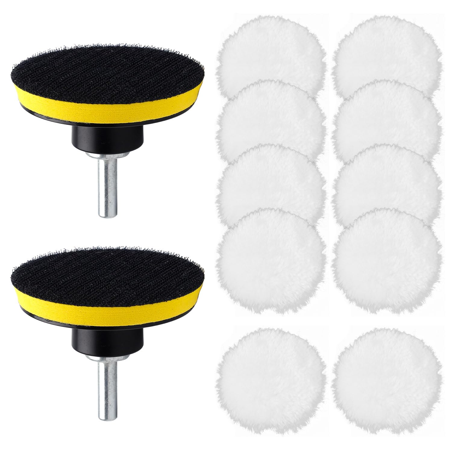 Amazon.com: 10pcs Drill Polishing Pads, Wool Buffing Pad with 2 M10 ...
