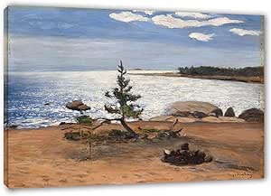 Hugo Simberg Prints-Famous Paintings Print On Canvas-A lake view ...