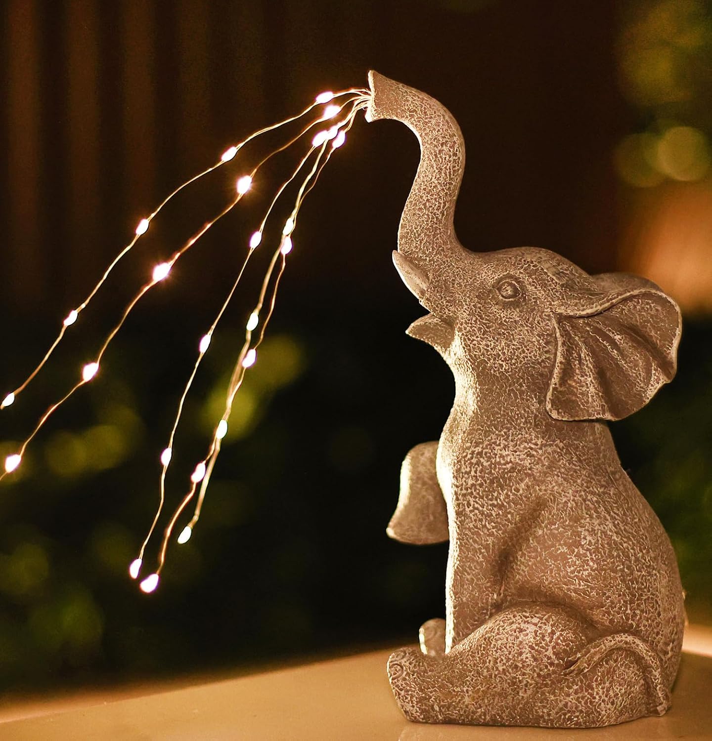 Amazon.com: Outdoor Sculpture Figurine Statue Elephant Garden ...