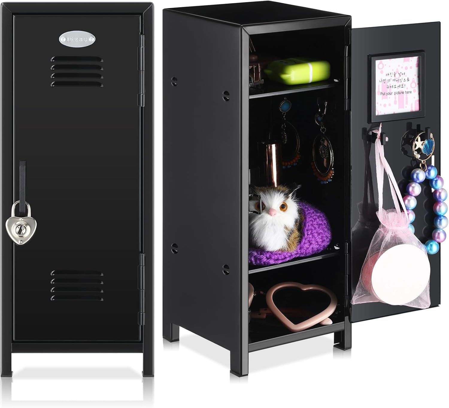 Amazon.com: Vercraft 2 Pcs Mini Locker with Lock and 2 Keys 10.8 Inch ...