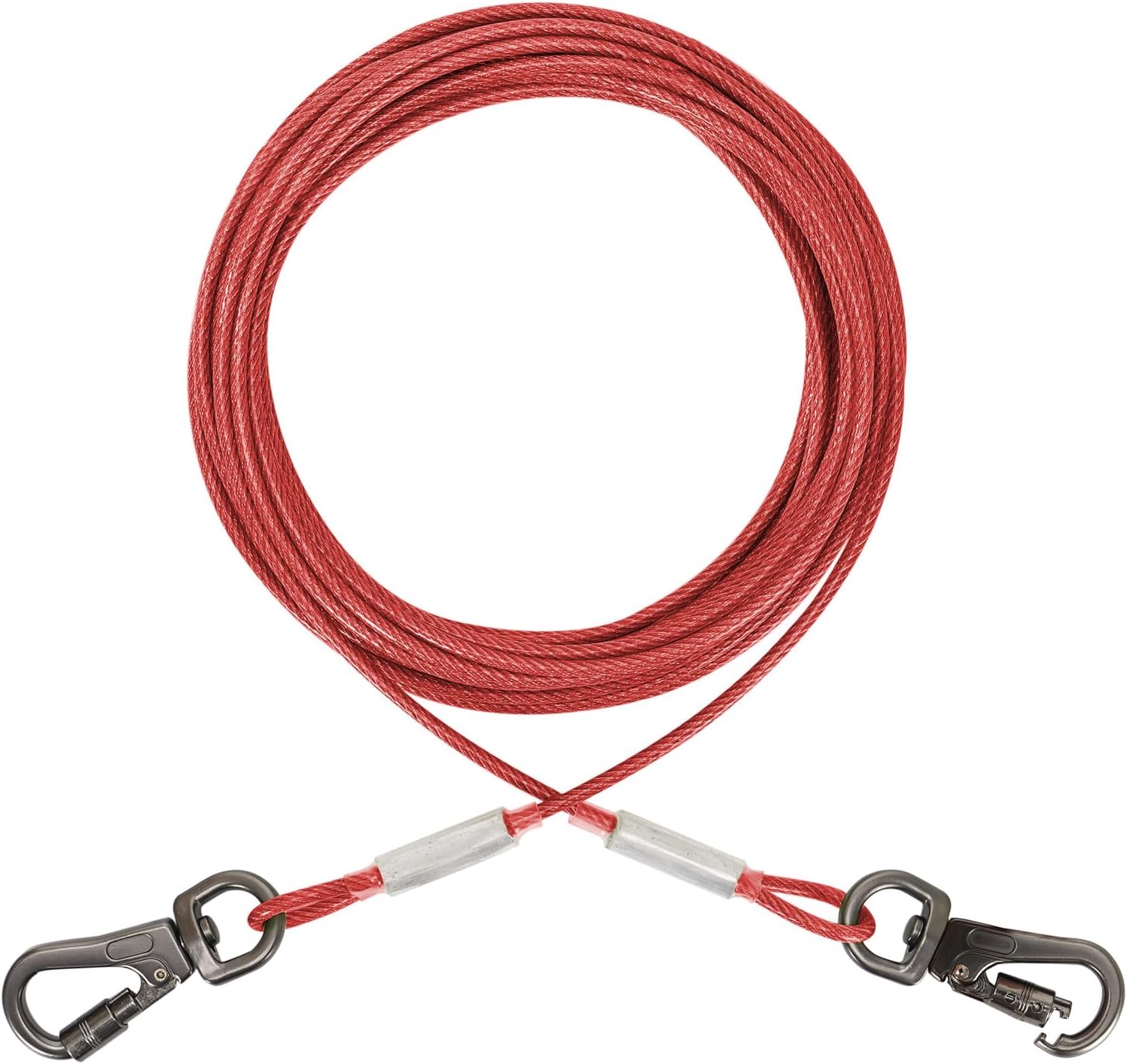 Amazon.com : Mi pupjoy Dog Tie Out Cable 50ft Dog Lead for Yard-Leash ...