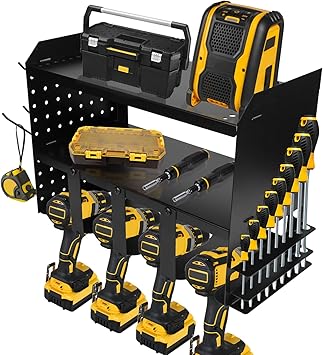 Amazon.com: MARSTEK Heavy-Duty Power Tool Organizer Wall Mount, 3-Tier ...