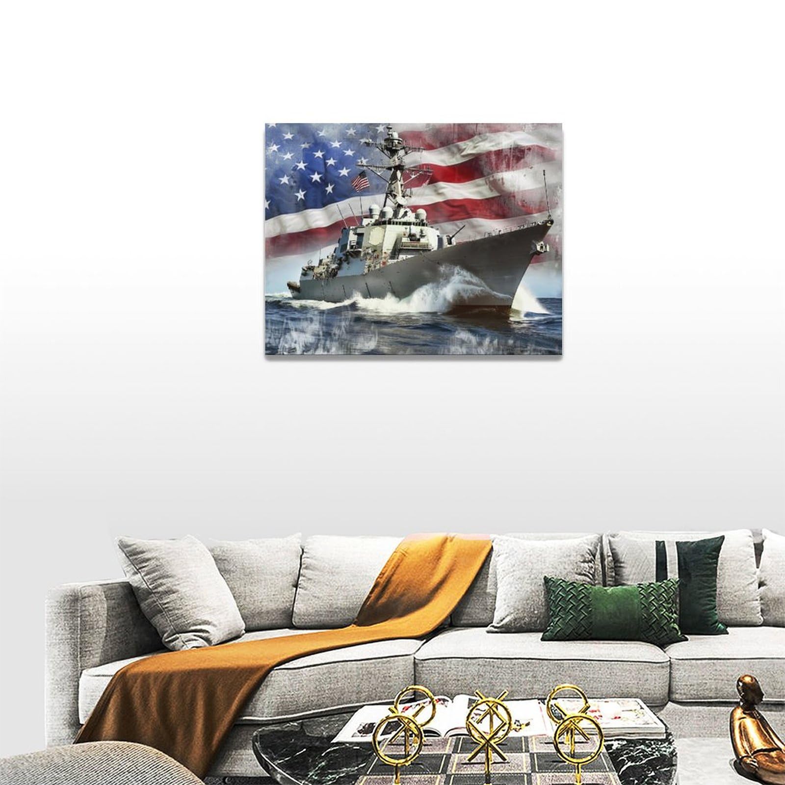 American Flag And Us Navy Sketches US Navy American Flag Metal