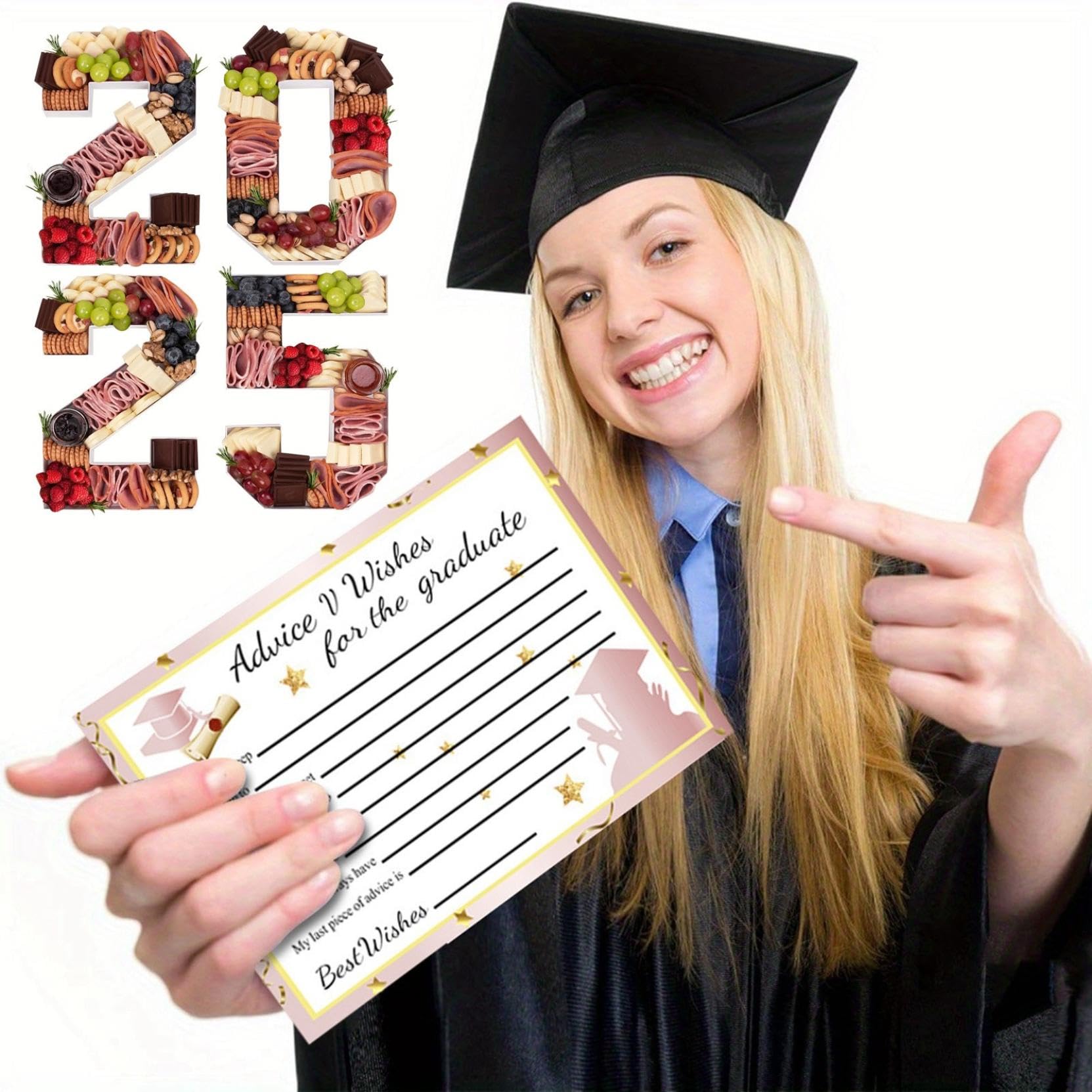 Graduation Food Display GRAD Fillable Cardboard Letters - 2025 ...
