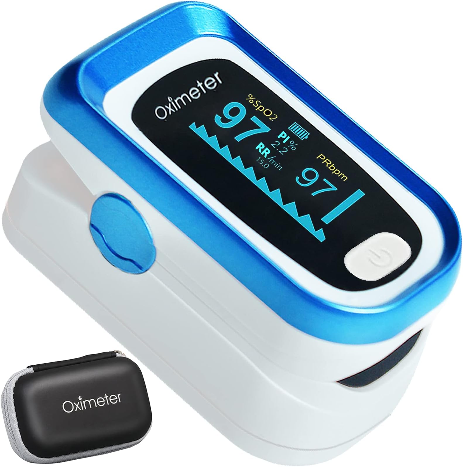 Amazon.com: Alecaremed Pulse Oximeter, 4 Color OLED Display Oxygen ...