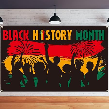 Amazon.com: Black History Month Photo Backdrop African American ...