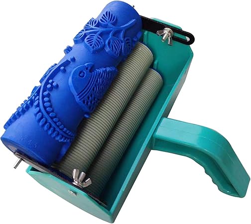 Amazon.com: Patterned Paint Roller Decorative, 7 Inch Texture Rubber ...