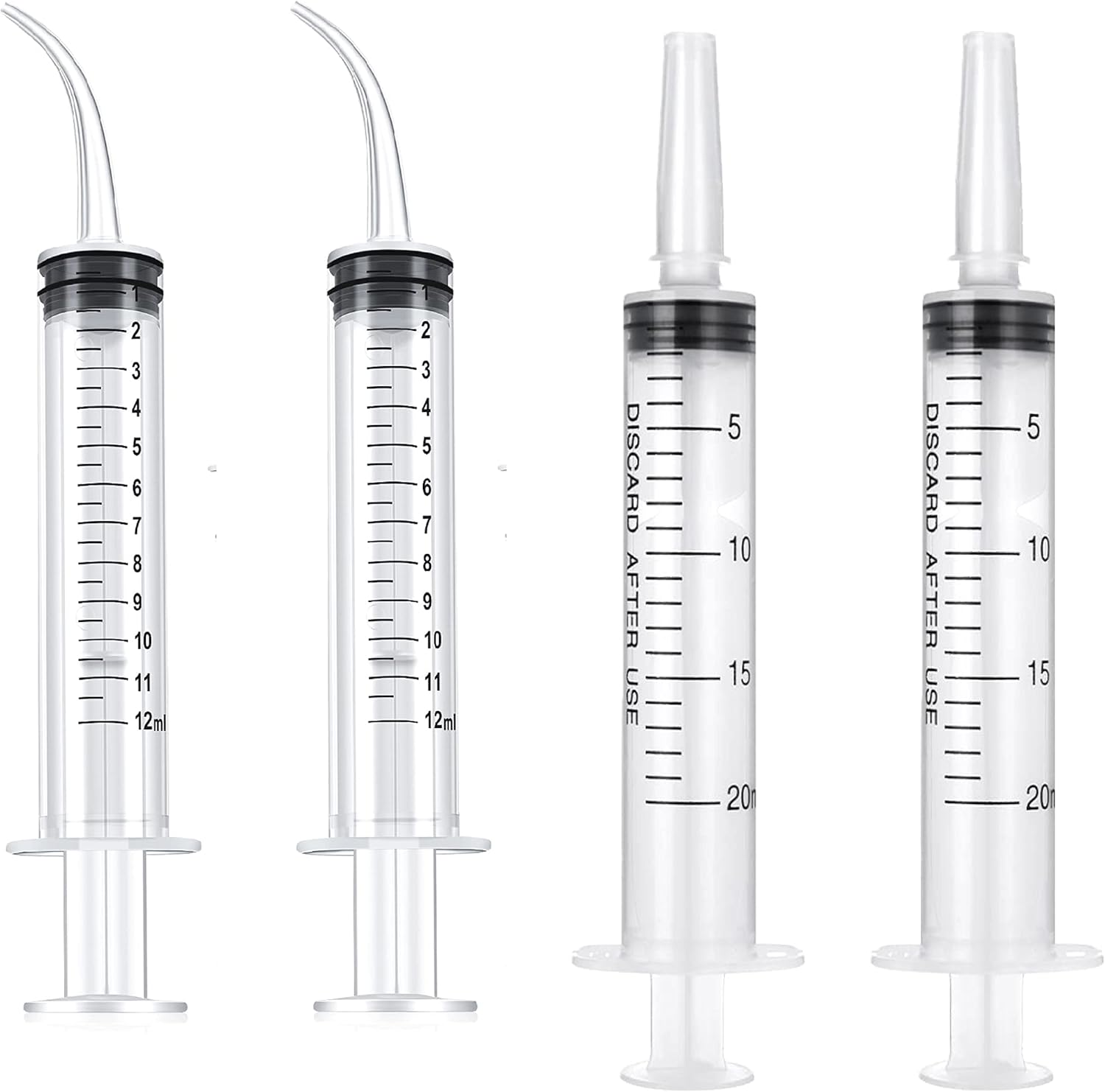 Amazon.co.jp: LIMUNJIZ ペット 投薬器 シリンジ 12ml 目盛り付き 給水 流動食 計量用 犬猫用 曲げノズル注入器 液状の薬 介護補助 哺乳器 ペット用品 犬 猫 ...