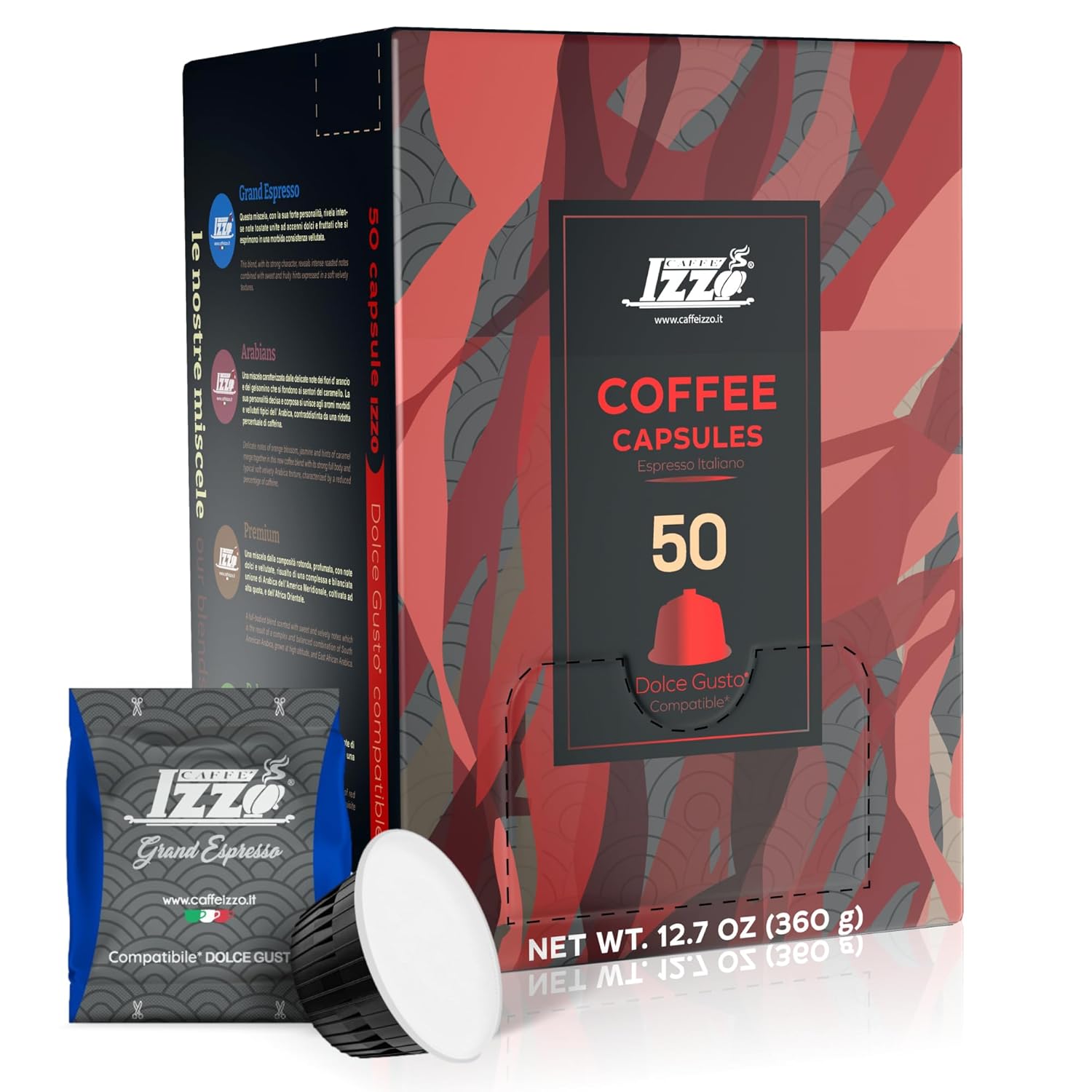 Amazon.com: Izzo Italian Espresso Capsules Compatible with Dolce Gusto ...