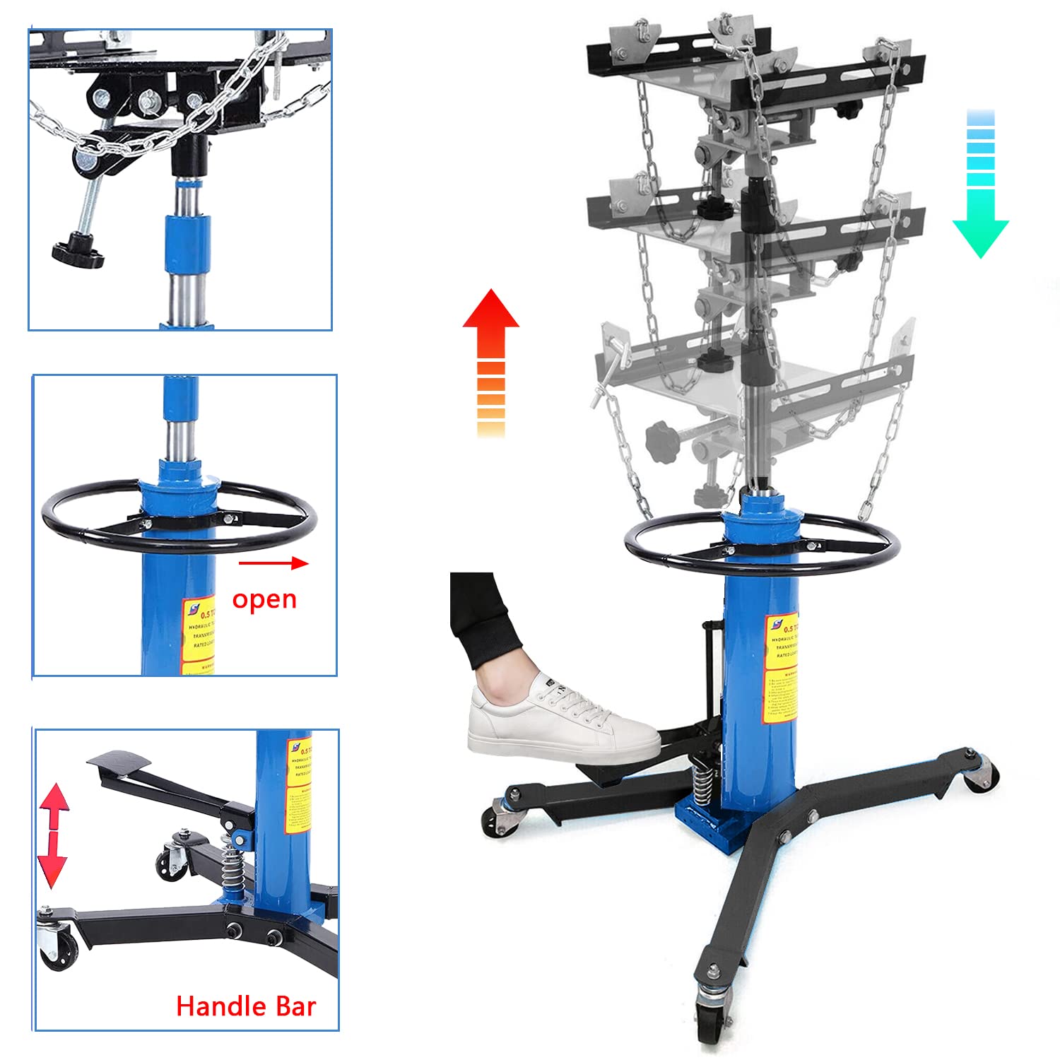 Snapklik.com : Jacgood Hydraulic Transmission Jack Vertical Lift, 2 ...