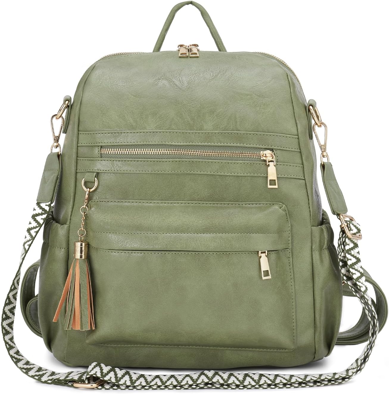 Amazon.com | Vividora Vegan Leather Backpack Purse for Women ...