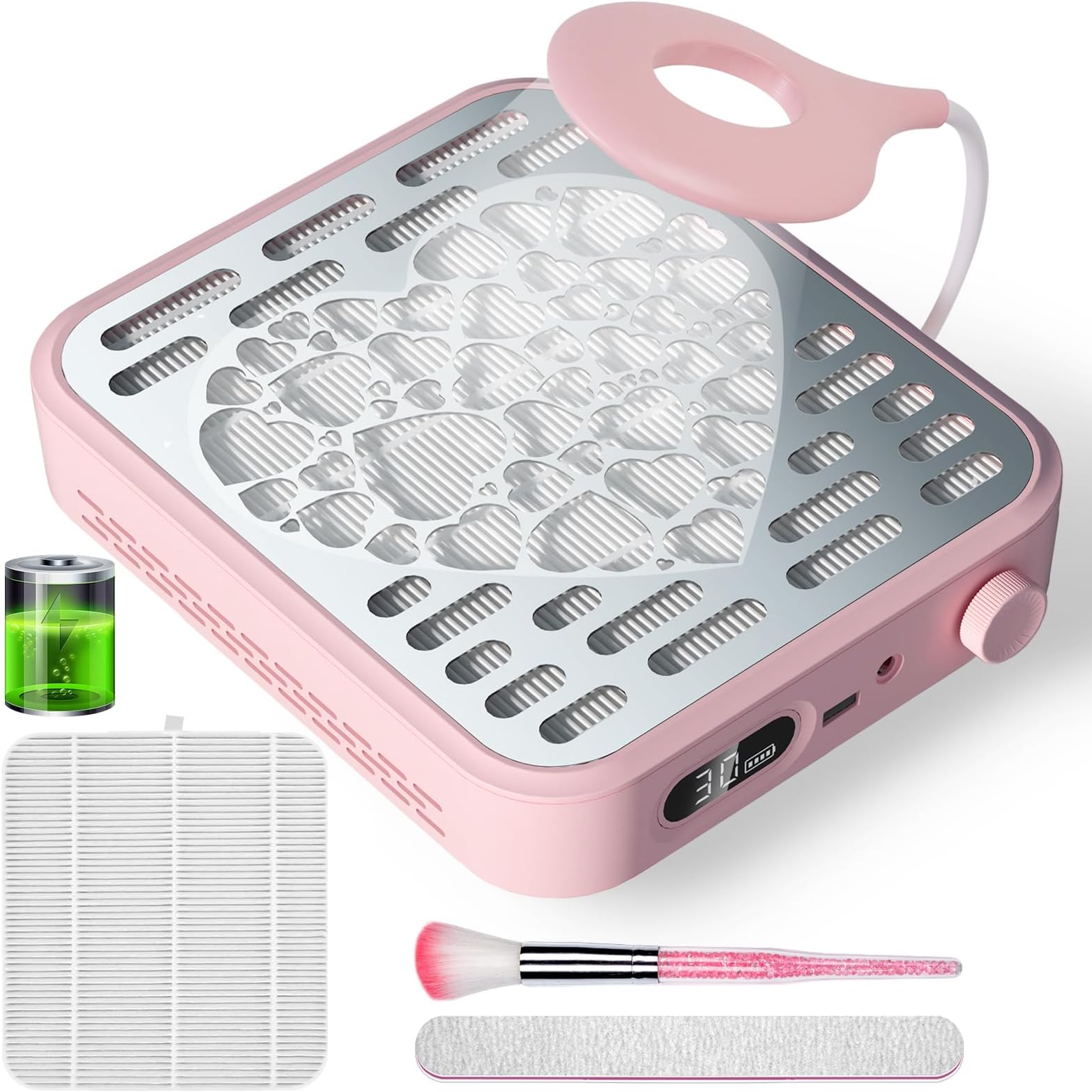 Amazon.com: Limegirl Nail Dust Collector for Acrylic Nail, with 2 ...