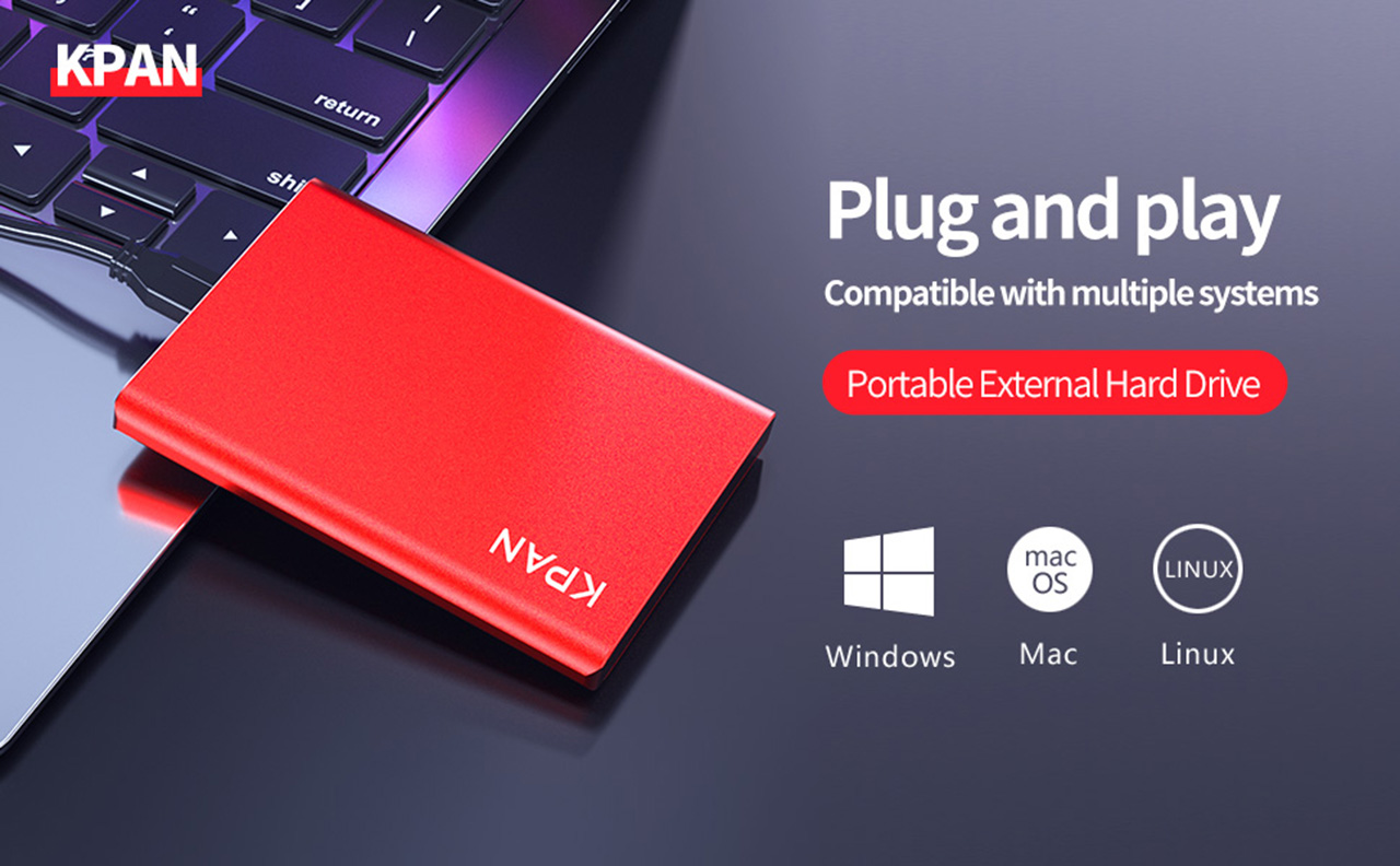 Watch KPAN Portable External Hard Drive USB-C 3.1 Fast Speed on Amazon Live