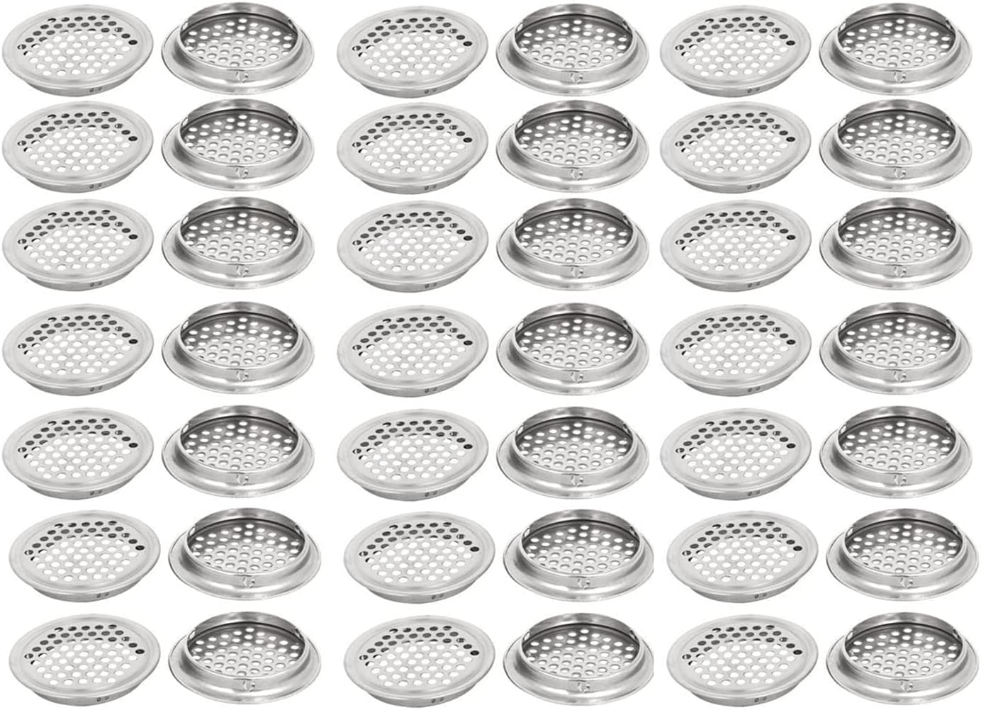 JOMIANK 20PS Round Soffit Vents, 53mm/2'' Black Stainless Steel ...