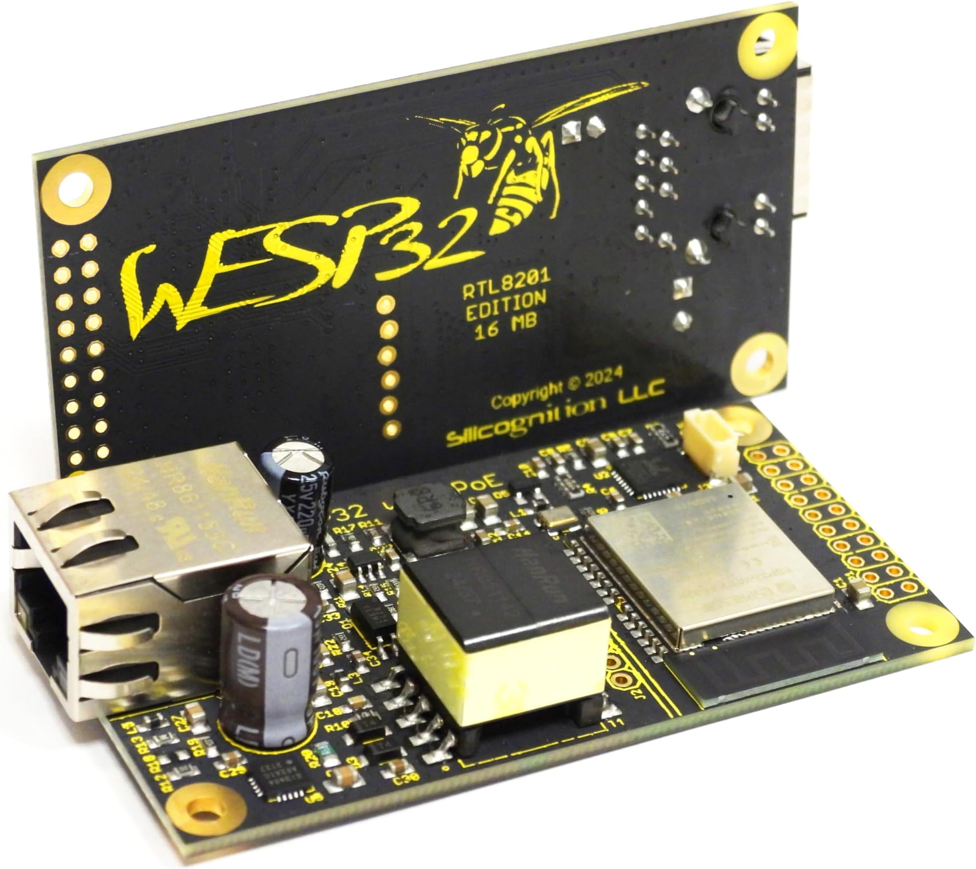 Amazon.com: Silicognition wESP32 - ESP32 with Isolated Ethernet and 13W IEEE 802.3at PoE, 16MB ...