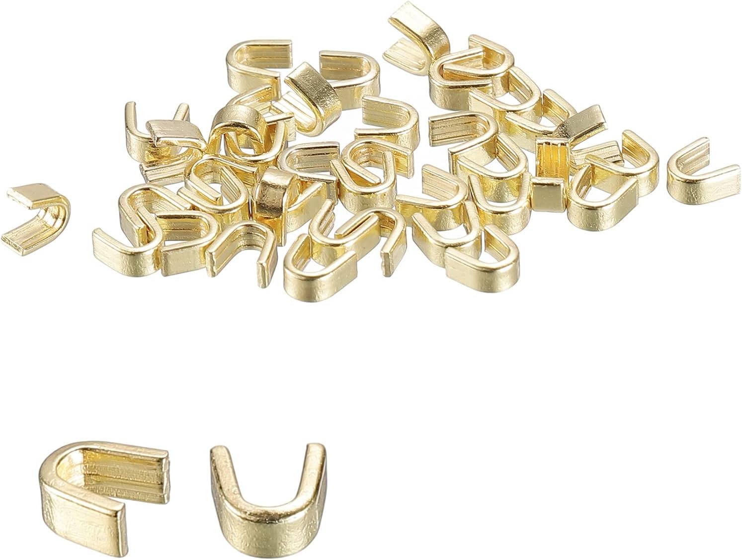 Amazon.com: uxcell 40Pcs Zipper Slider Retainers, #5 U Shape Top ...