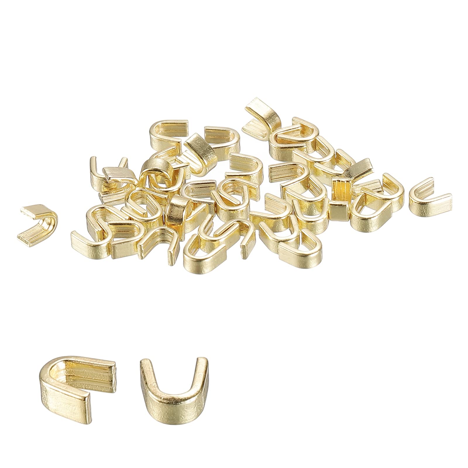 Amazon.com: uxcell 100Pcs Zipper Slider Retainers, 5 U Shape Top ...