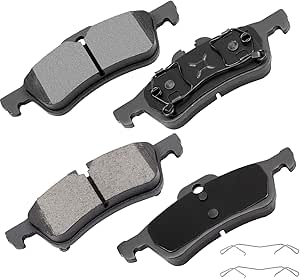 Amazon.com: cciyu D1060 4pcs Rear Ceramic Brake Pads Kits 2002-2008 For ...
