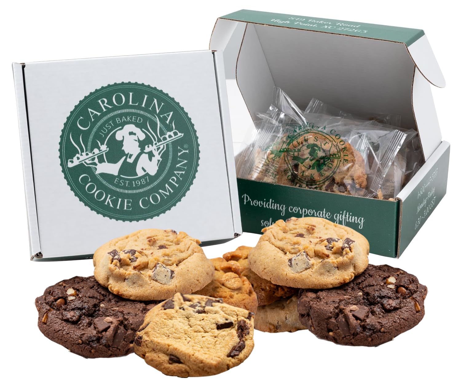 Amazon.com: Carolina Cookie Company Fresh Baked Gourmet Cookie Gift Box ...