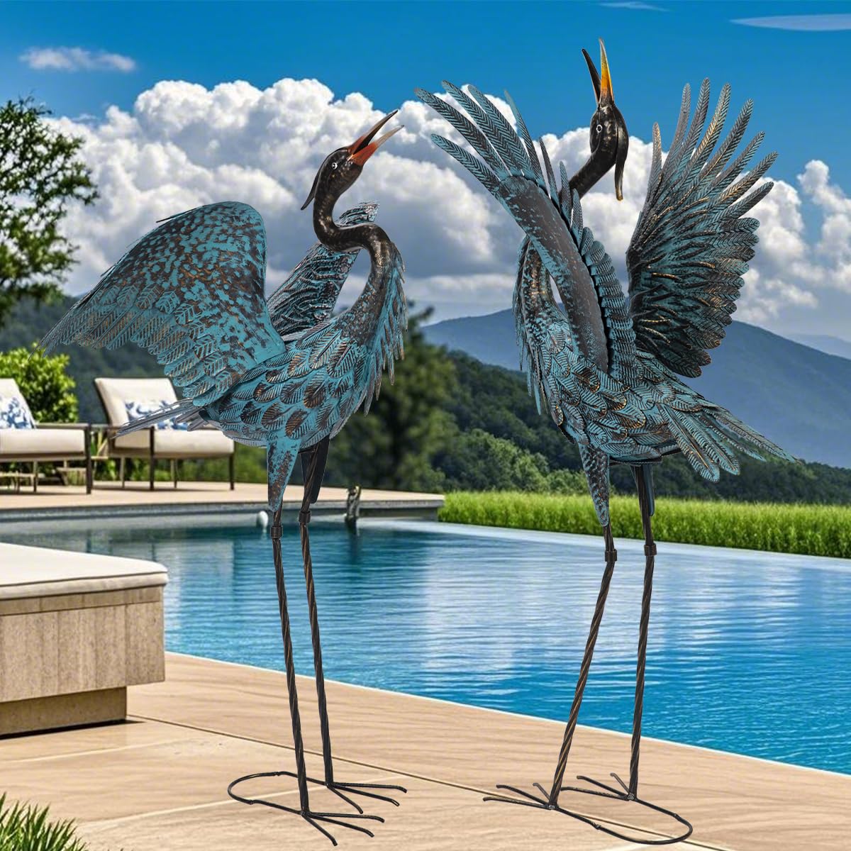 Welded Metal Garden Sculptures Stunning Metal Welding Statue For Decor