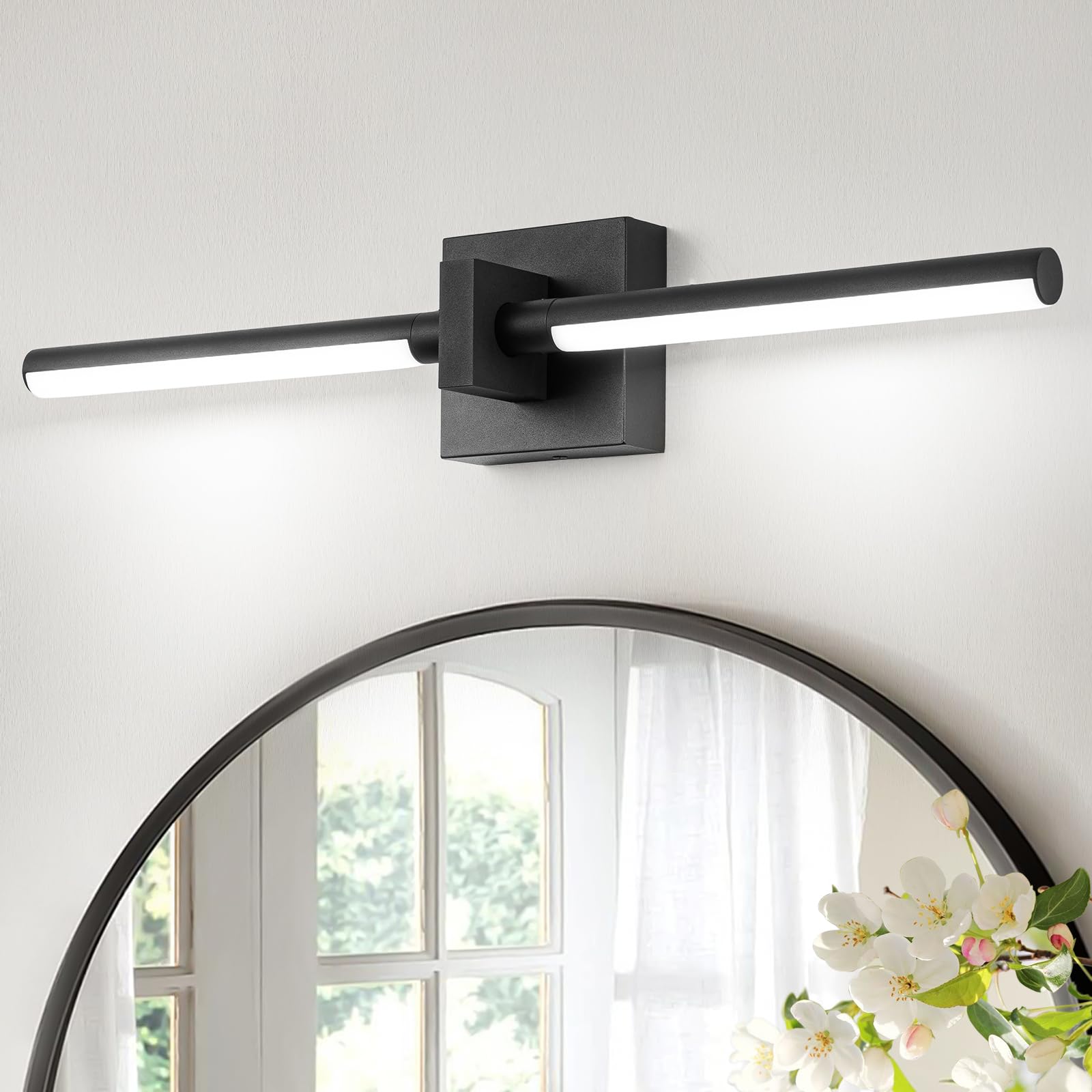 EDISLIVE Modern Dimmable LED Vanity Light 360° Rotatable Bathroom ...