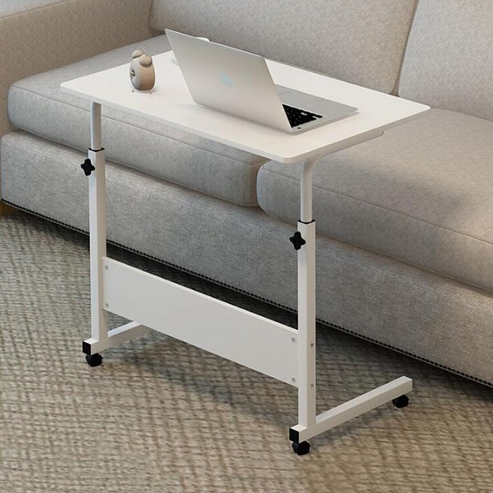 60 × 40 cm Laptop Table for Sofa or Bed, Mobile Desk, (68-88)cm ...