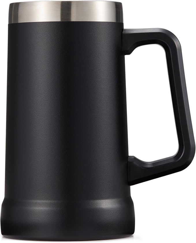 Amazon.com | KooK Beer Stein, Stainless Steel Coffee Mug, Tumbler with ...