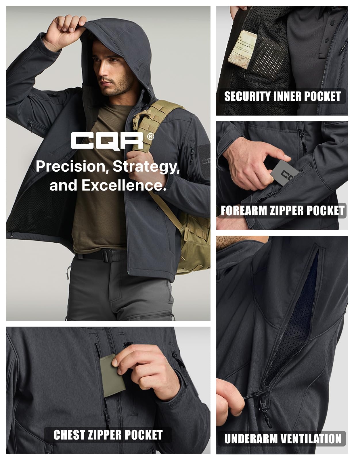 Snapklik.com : Mens Winter Tactical Military Jackets, Lightweight Water ...