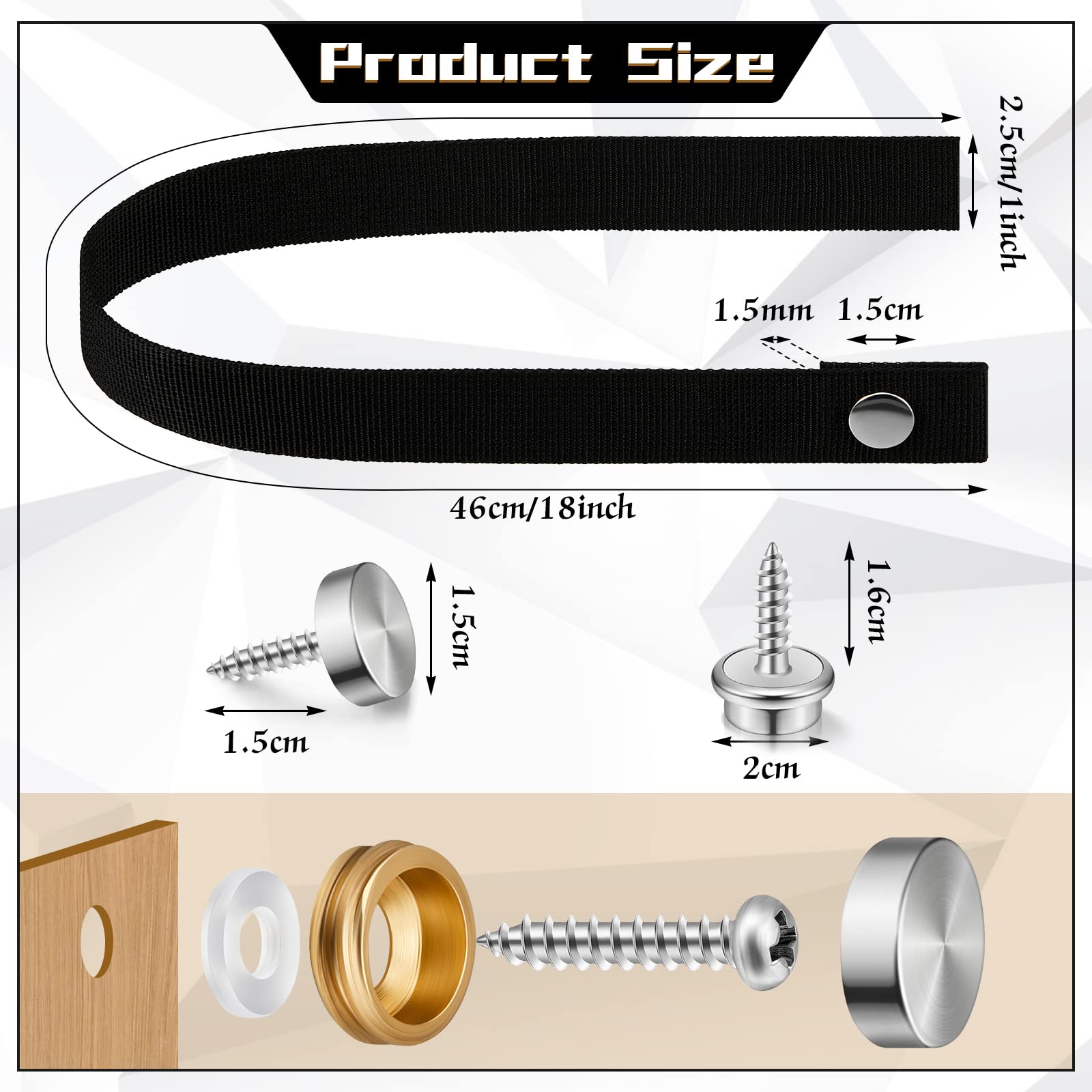 Snapklik.com : Tallew 2 Sets RV Sliding Door Straps