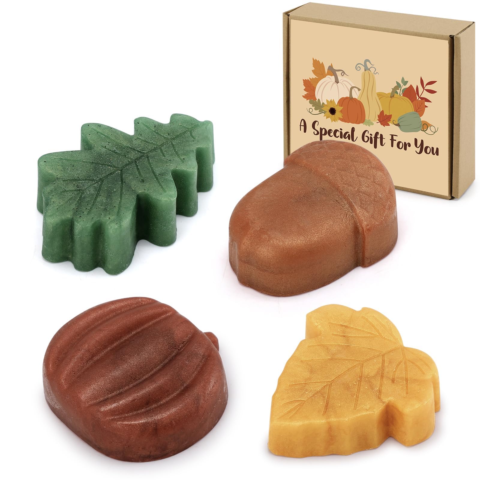 Amazon.com : Fall Bar Soap Gift Set Mini Handmade Decorative Scented ...