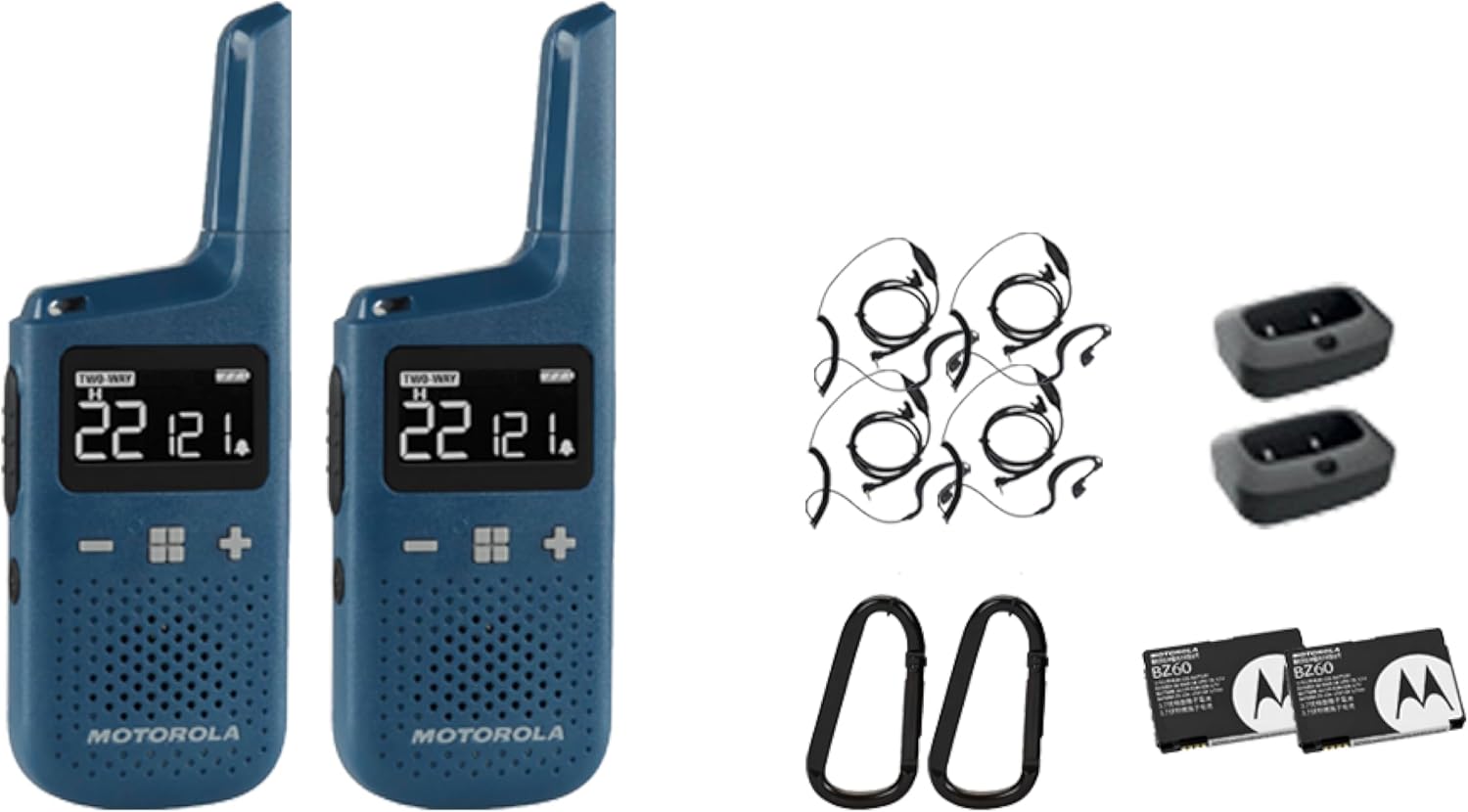 Amazon.com: Motorola Solutions Portable FRS Talkabout T383 Two Way ...
