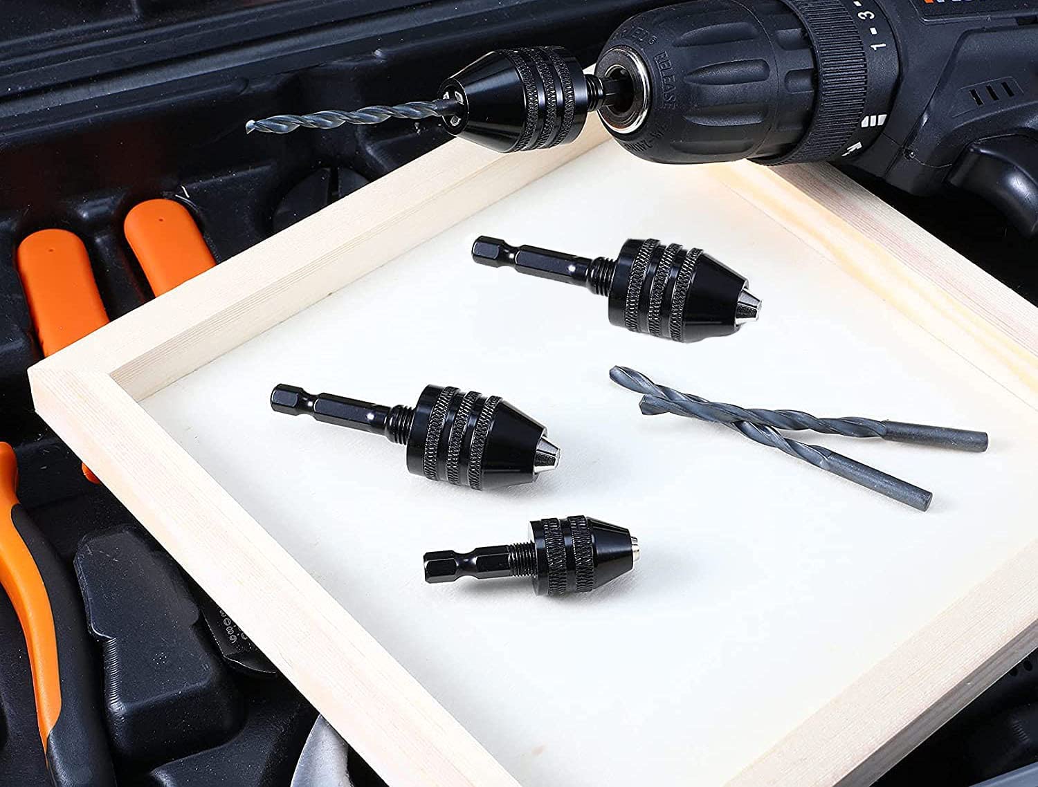 Hex Shank Chuck Keyless Chuck Adapter - Convert Impact Driver To Drill ...