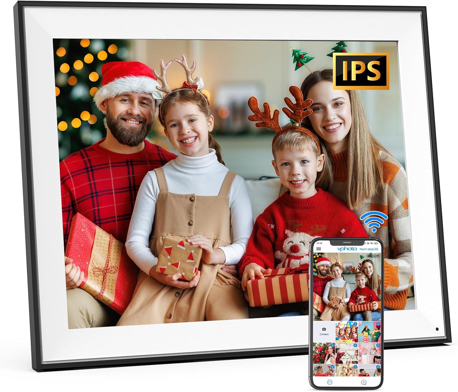 Amazon.com : Large Digital Photo Frame 17"-Electronic-Picture-Frame ...