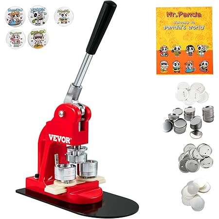 Amazon.com : VEVOR Button Maker Machine, 58mm (2.25 inch) Pin Maker ...