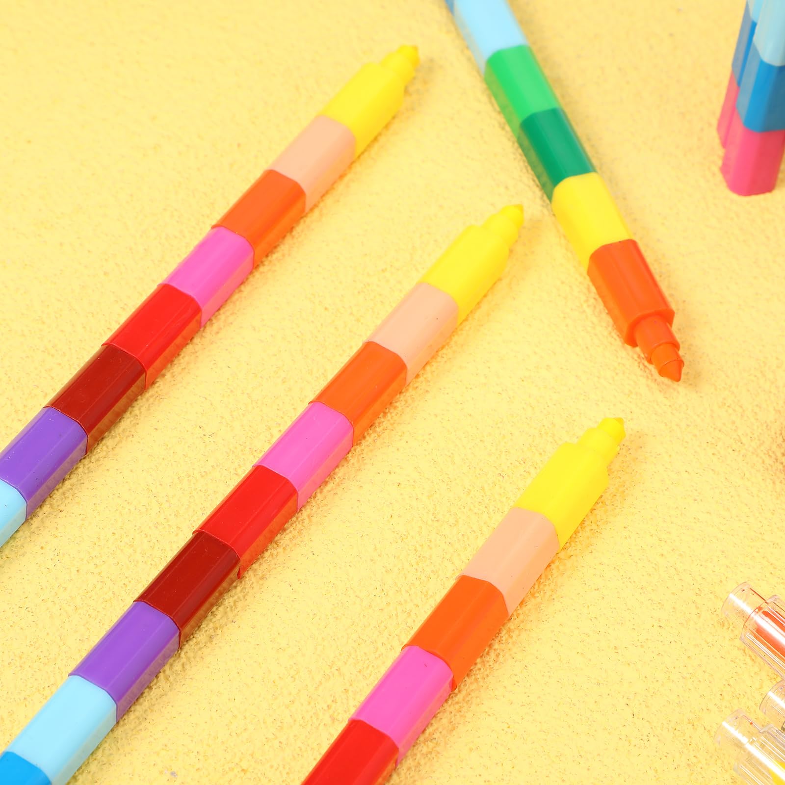 Snapklik.com : Marspark 20 Pcs Stackable Crayons Stacking Buildable ...