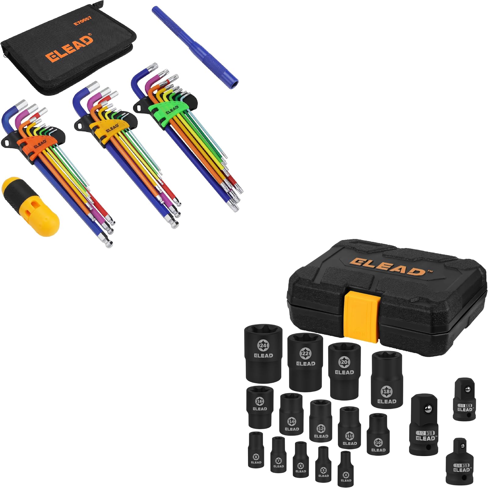 29-Piece Hex Torx Key Set & 17-Piece Inverted E-Torx - Amazon.com