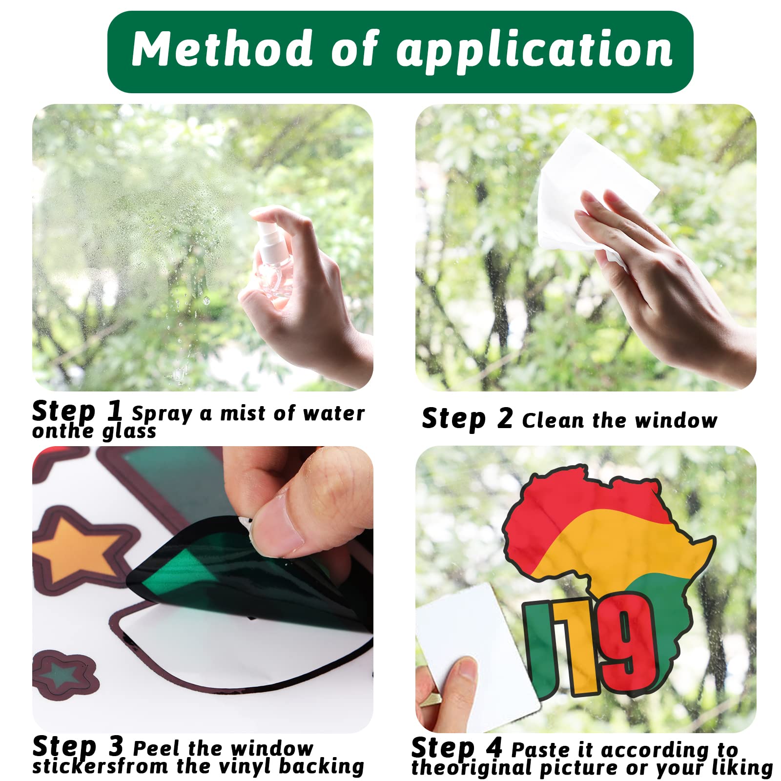 Snapklik.com : Juneteenth Stickers Freedom Day Juneteenth Window Clings ...