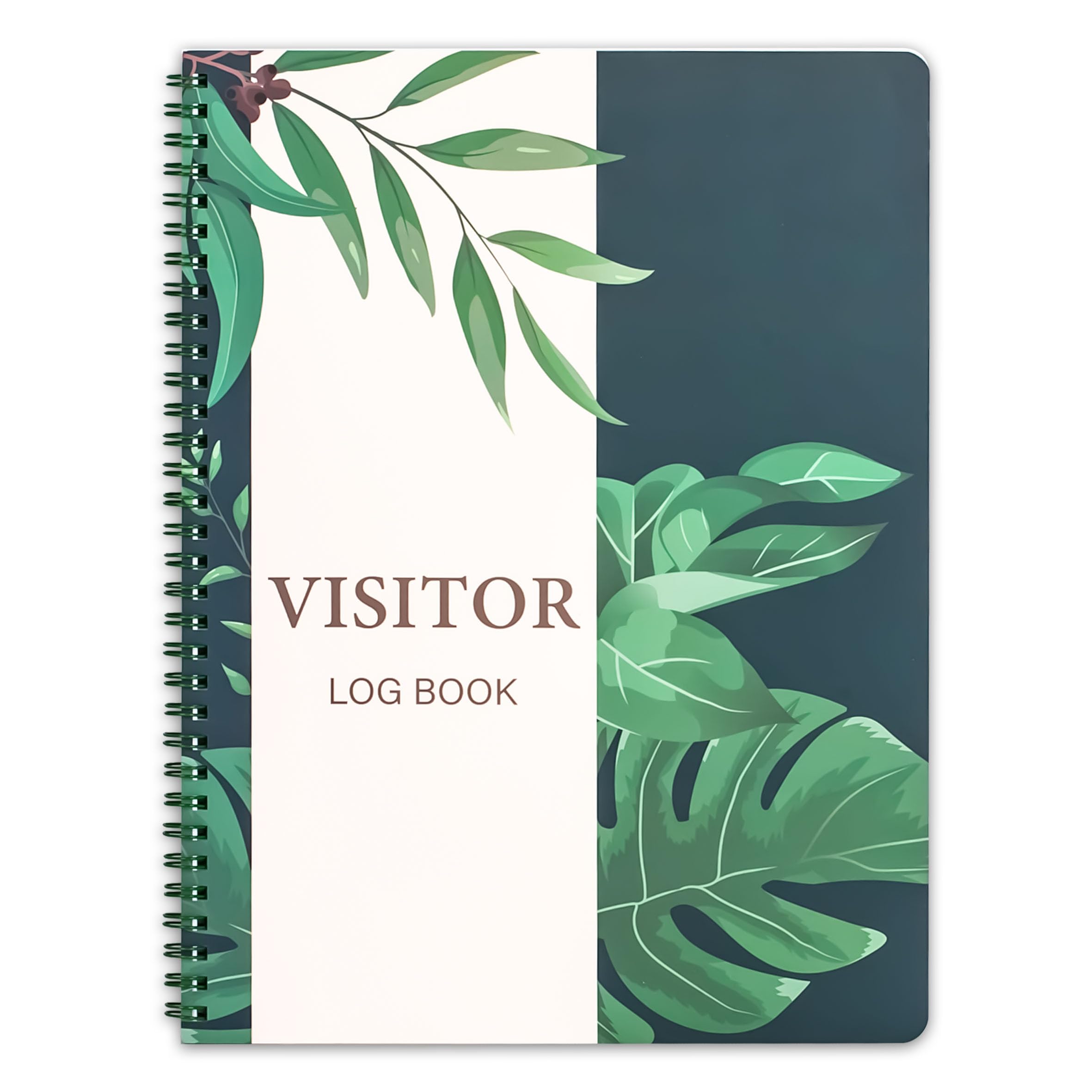 Amazon.com : INKNOTE Visitor Log Book Spiral Visitors Register Book ...