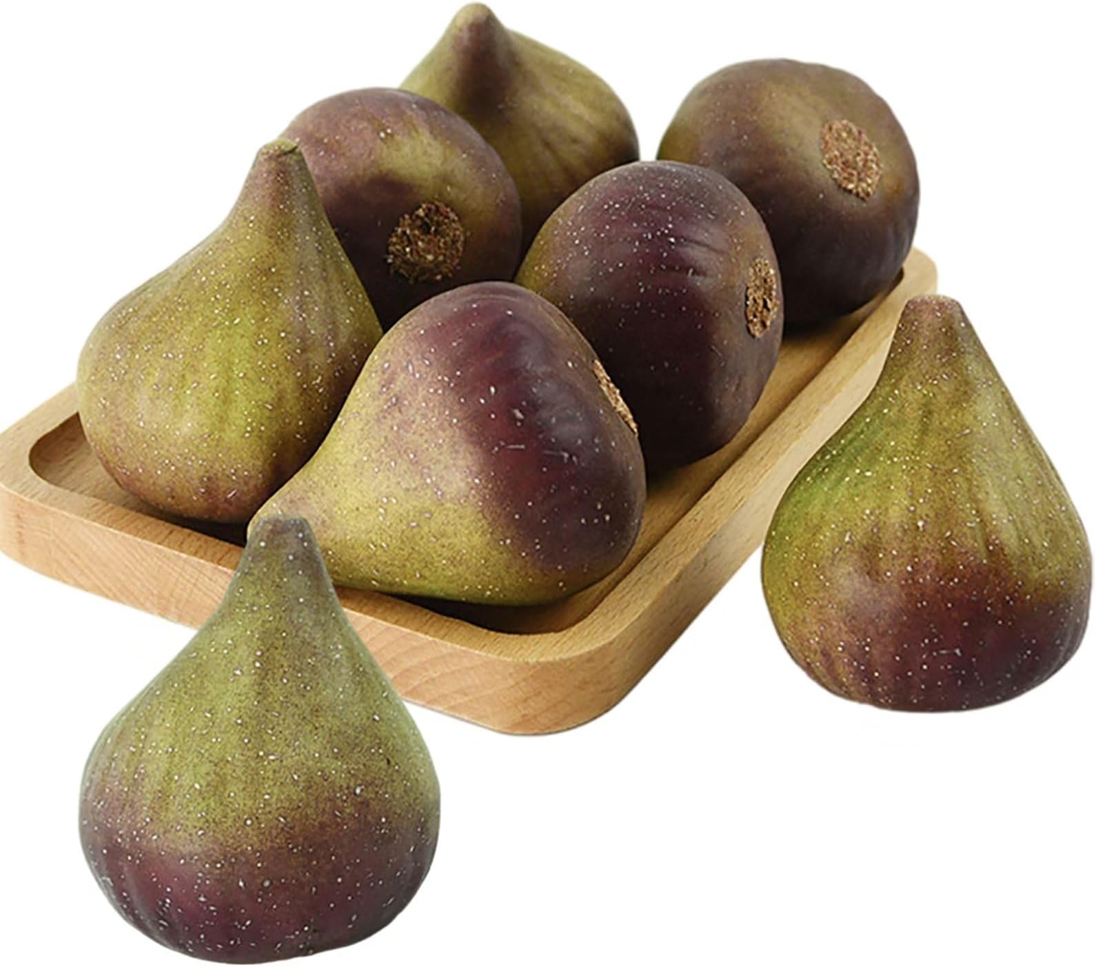 Amazon.com: Emivery 8Pcs Artificial Fruits Fake Figs, Realistic ...