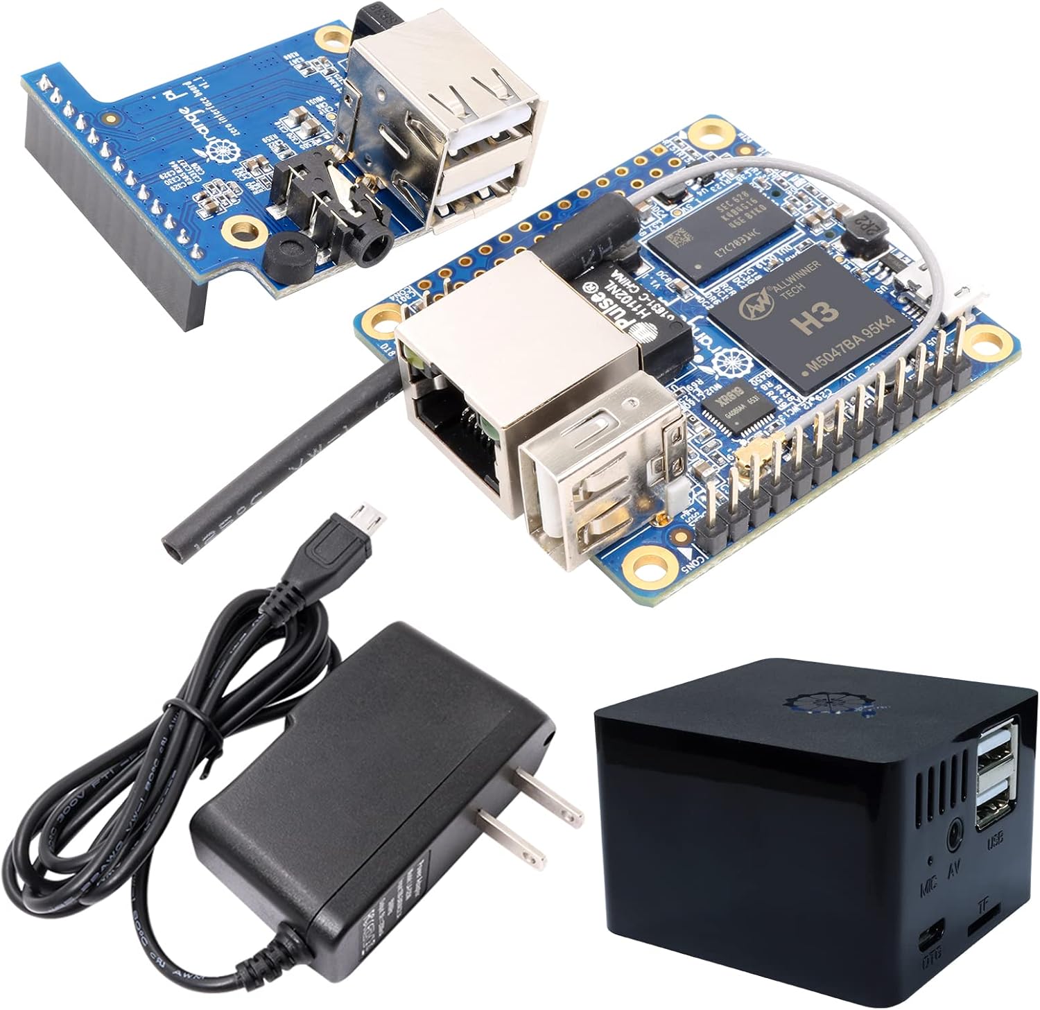 Amazon.com: Orange Pi Zero 512MB SDRAM AllWinner H3 Quad Core Open Source Single Board Computer ...