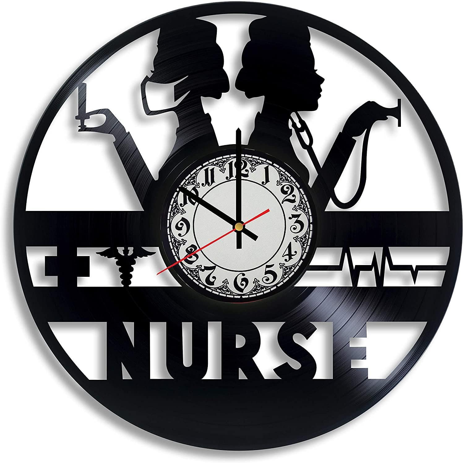 Amazon.com: PIZADA Art Design Nursing Gifts for Nurses Wall Clock ...