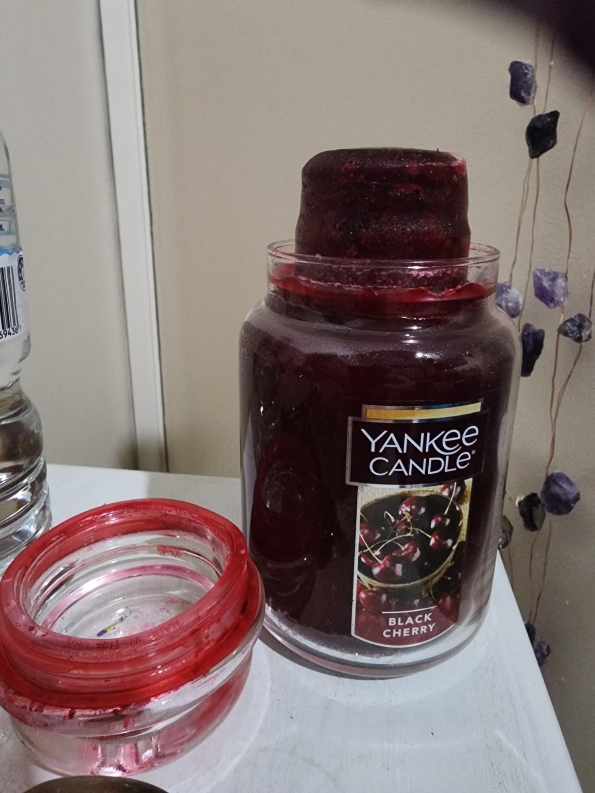 Yankee Black Cherry Classic Jar Candle, Large : Amazon.com.au: Home