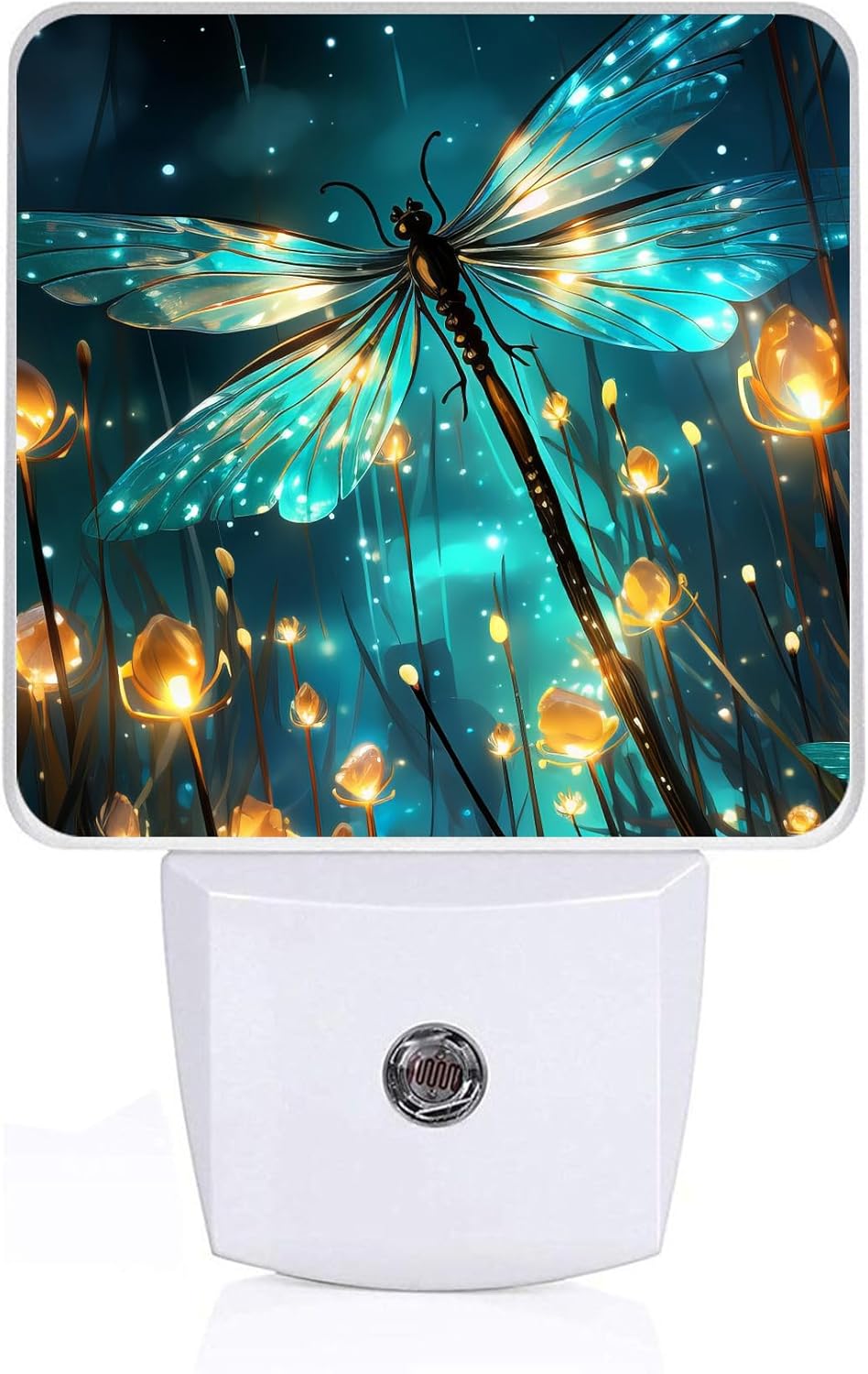 GANTINIR Dragonfly Night Light, Plug-into Fantasy Dragonfly Nightlight ...