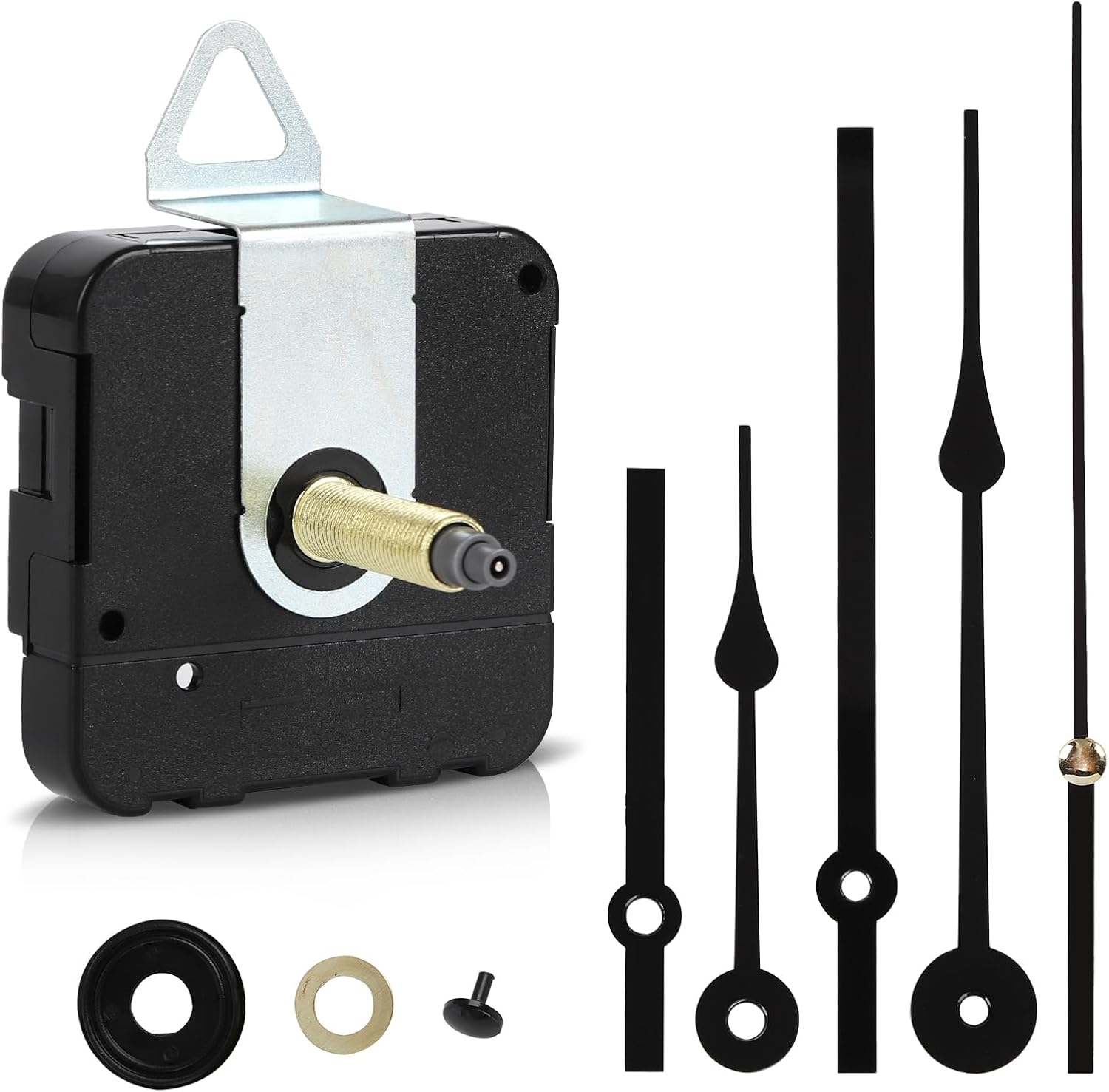 Wall Clock Repair Kit, 1-1/5" Mechanism Timepiece Repair Kit with Peach ...